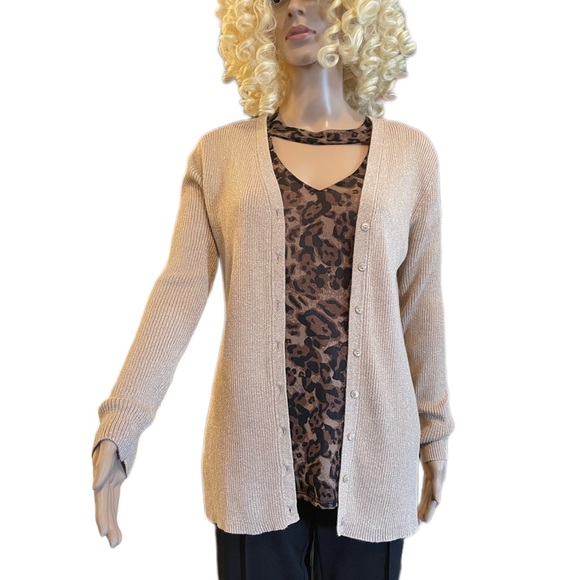 George | Sweaters | George Beige Cardigan Womens Large | Poshmark